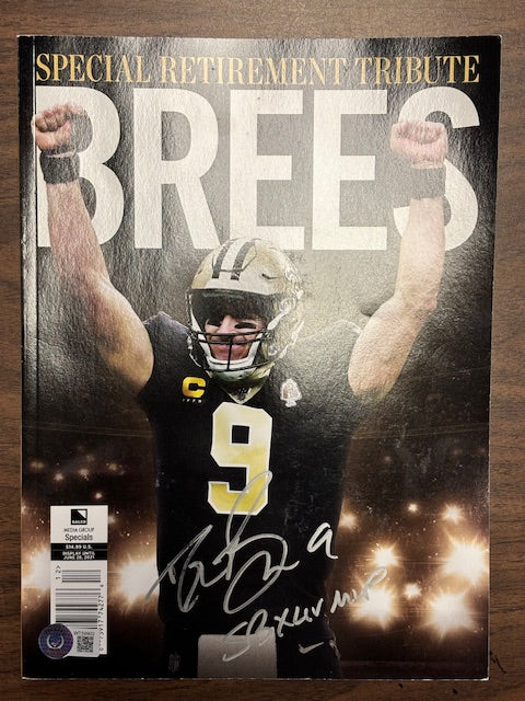 Signed Drew Brees Special Retirement Tribute Magazine 2021 – Dazzle ...