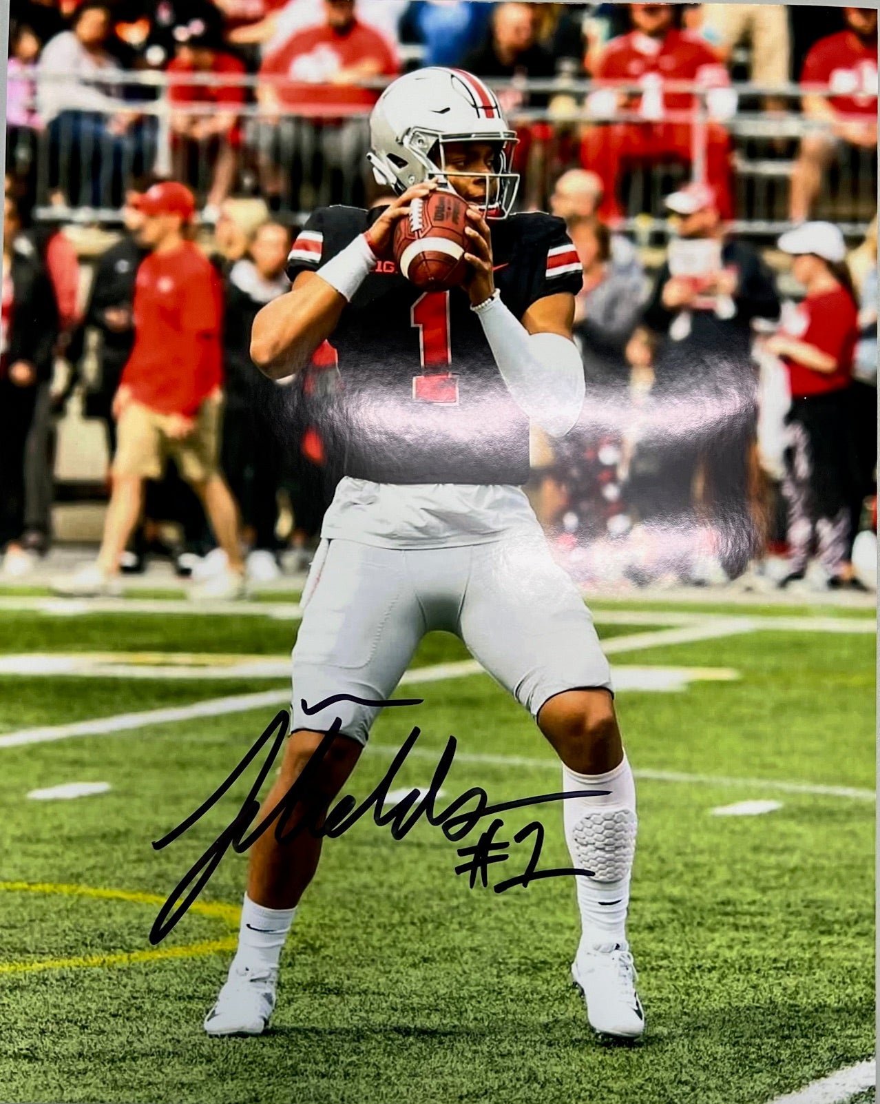 Ohio State Justin Fields Signed 8x10 – Dazzle Sports Marketing