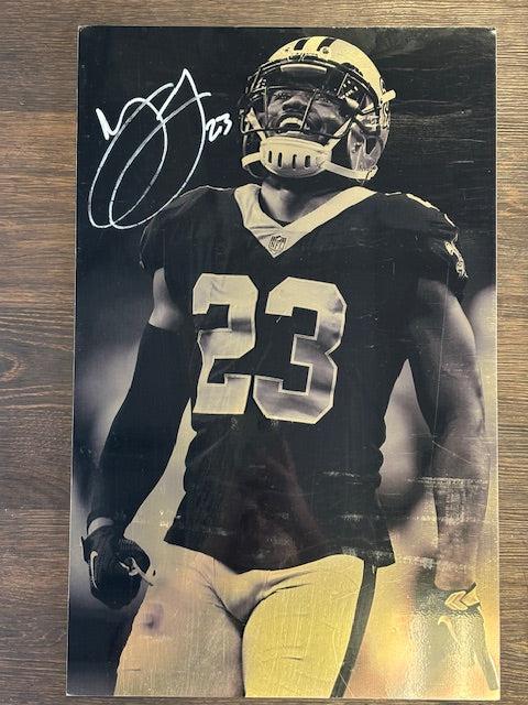 Saints Marshon Lattimore Signed Metal Board – Dazzle Sports Marketing