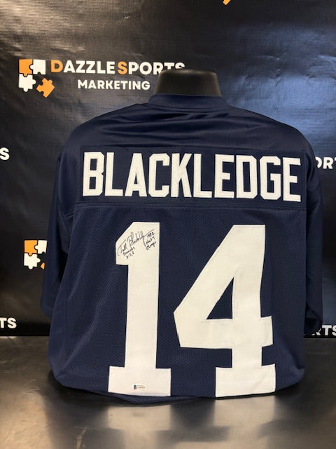 Penn State Todd Blackledge Signed/Inscribed Jersey Beckett COA – Dazzle ...