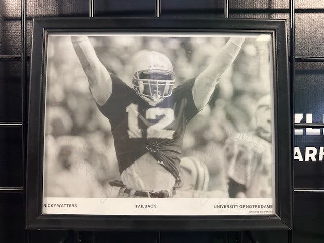 Notre Dame Ricky Watters Signed/Inscribed Framed 8x10 Photo – Dazzle ...