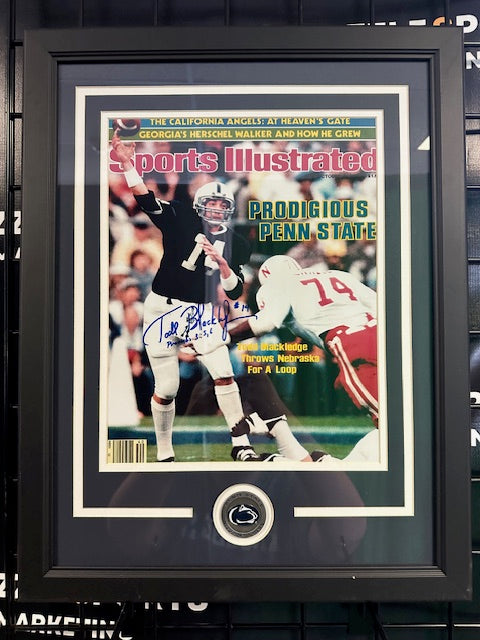 Penn State Todd Blackledge Signed/Inscribed Framed SI Magazine – Dazzle ...