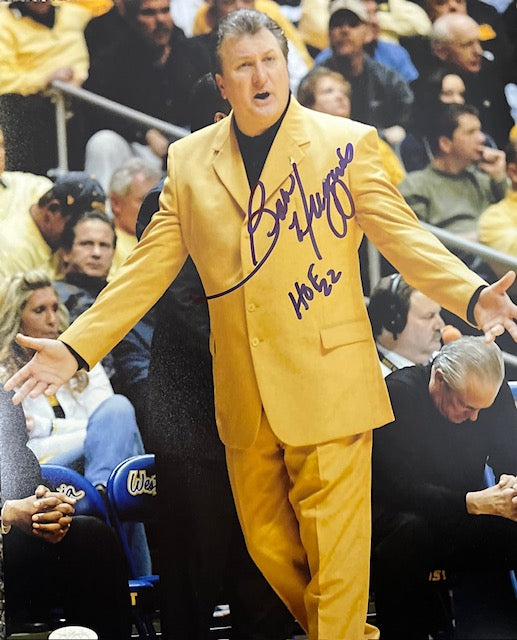 WVU Bob Huggins Signed 8x10 Walking with JSA COA – Dazzle Sports Marketing