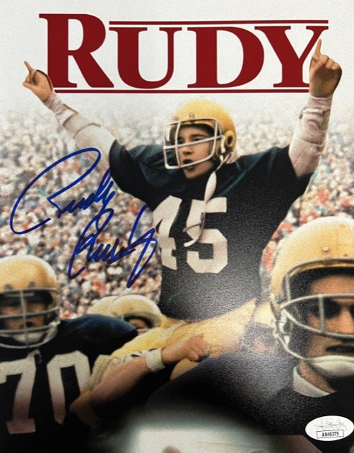 Rudy Ruettiger Notre Dame Signed 8x10 with JSA COA – Dazzle Sports ...