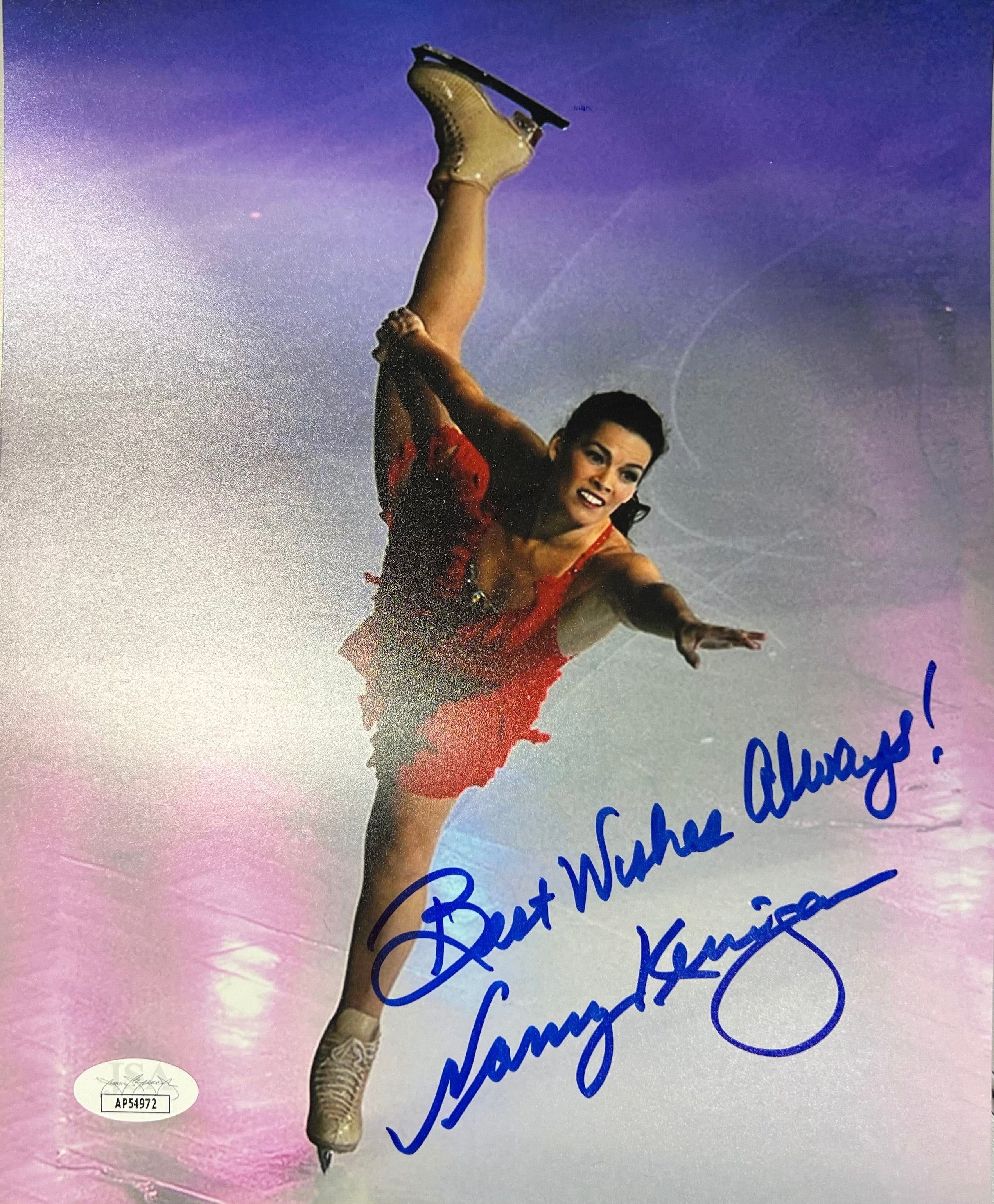 American Figure Skater Nancy Kerrigan Signed/Inscribed 8x10 with JSA C ...