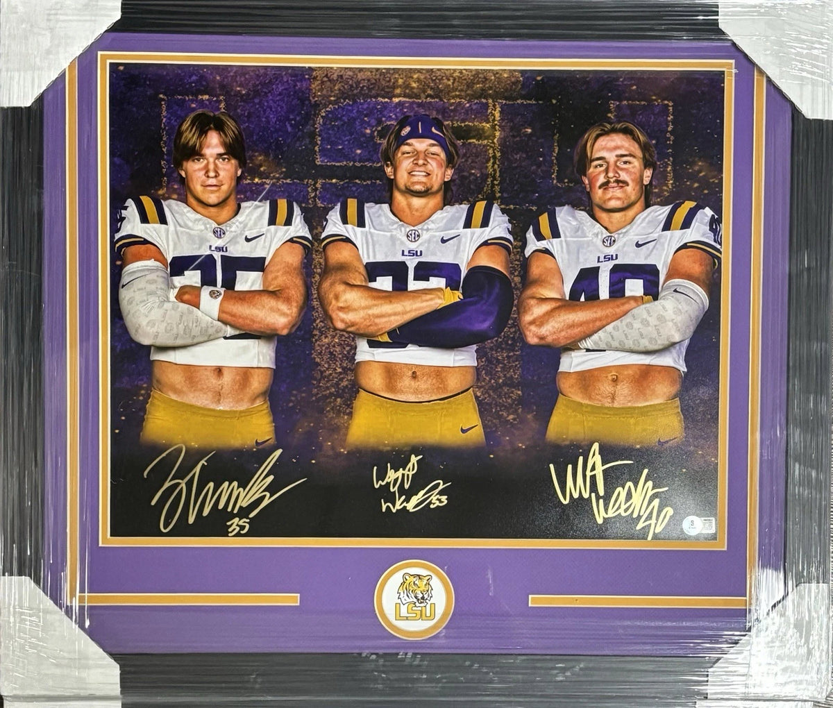 LSU Tigers Zack Weeks West Weeks Whit Weeks Signed 16x20 Photo Beckett ...