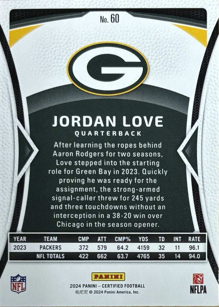 2024 Certified Jordan Love Green Bay Packers #60 – Dazzle Sports Marketing