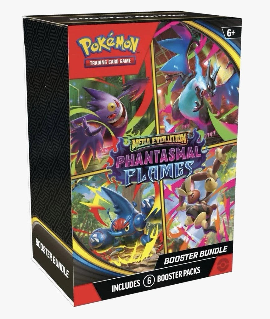 Pokémon Mega Evolutions Booster Phantasmal Flames Bundle Box – Dazzle ...