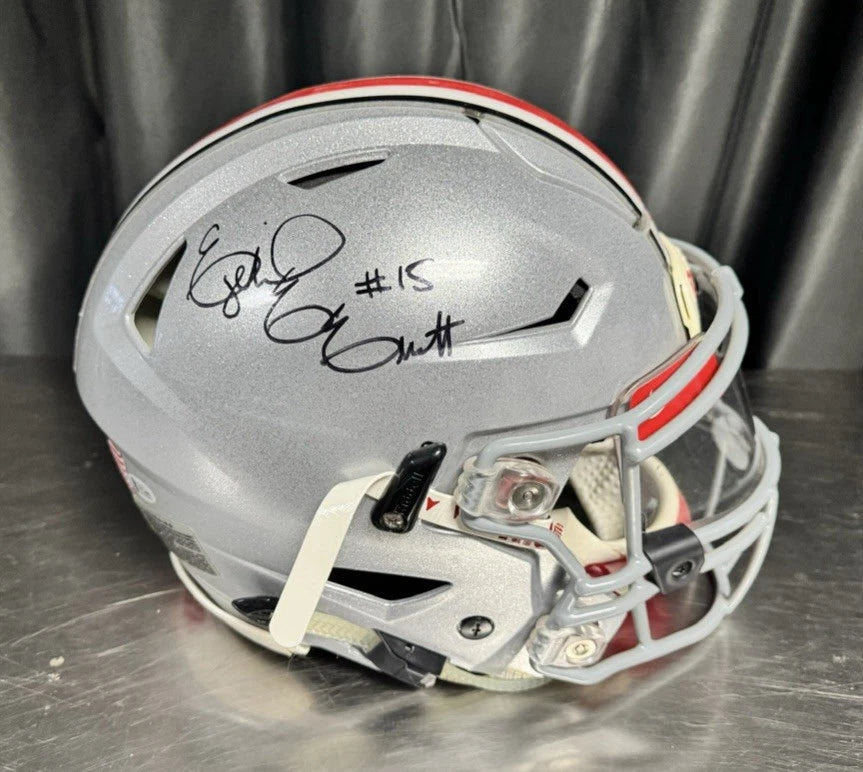 Ohio State Ezekiel Elliott Authentic Speed Flex Full Size Helmet Becke ...