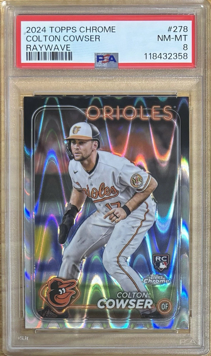 2024 Topps Chrome Colton Chowser Baltimore Orioles Raywave Rookie #278 ...