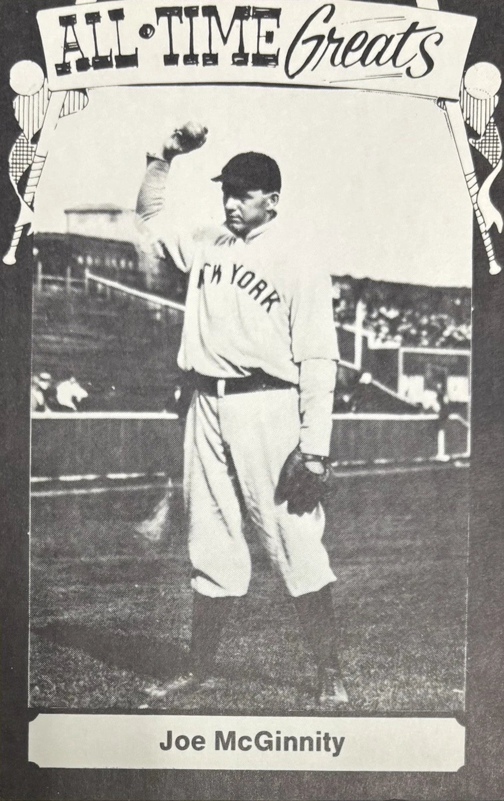 Joe Mcginnity 1973 Tcma All Time Greats Postcard Dazzle Sports Marketing