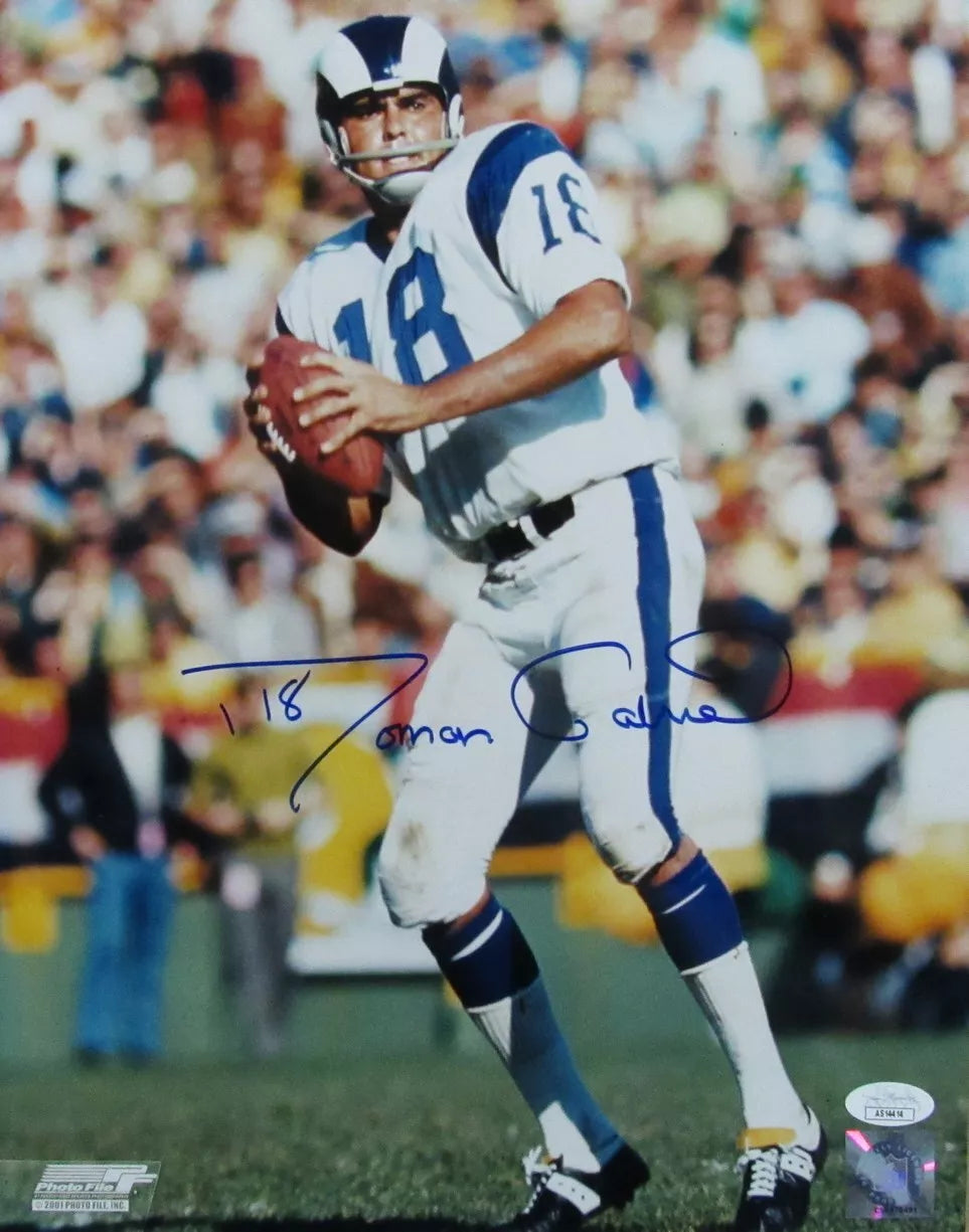 Roman Gabriel Signed 11x14 Photo Los Angeles Rams JSA – Dazzle Sports ...