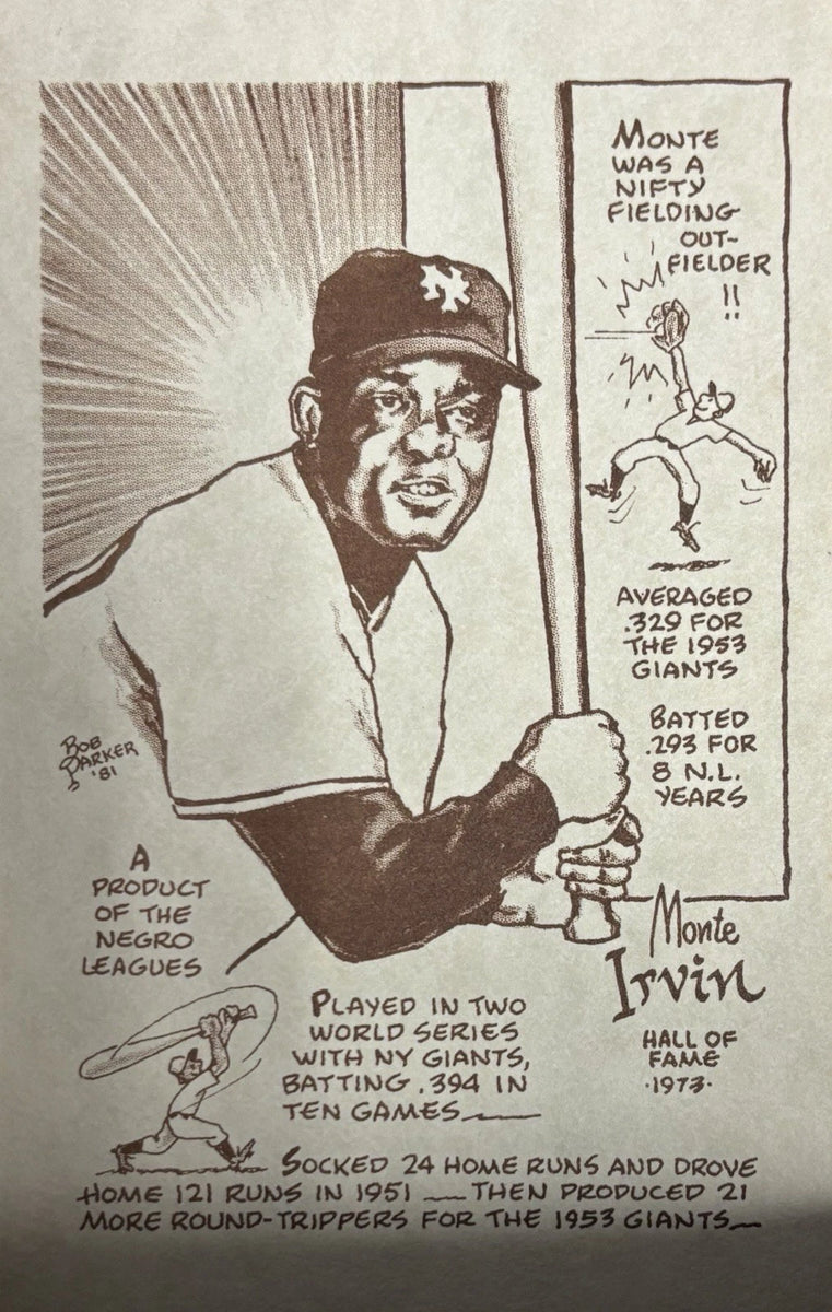 1981 Bob Parker Hall Of Fame Series 3 Monte Irvin – Dazzle Sports Marketing