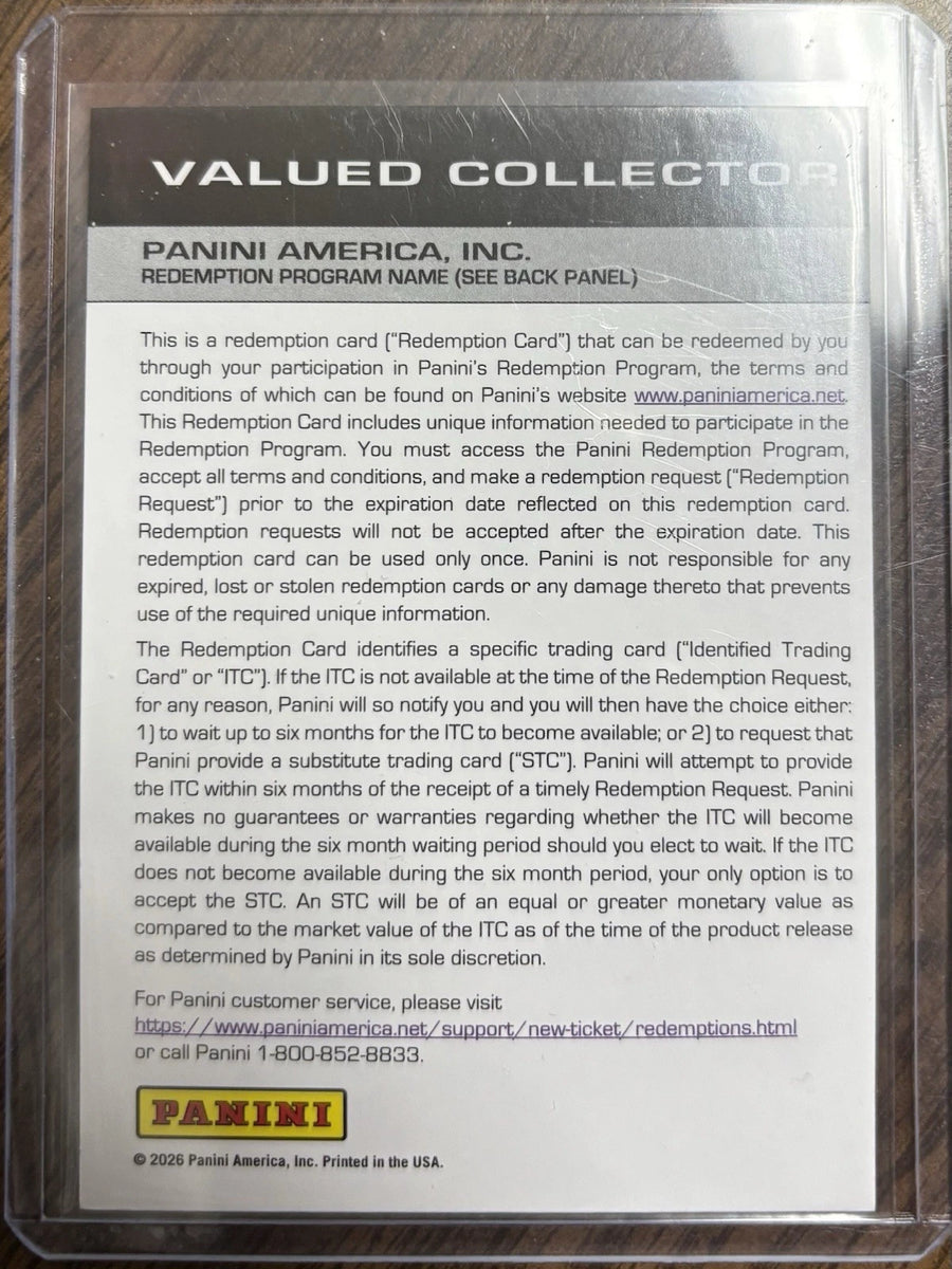 2025 Panini Rookies And Stars Jordan Burch Rookie Signatures Redemptio ...