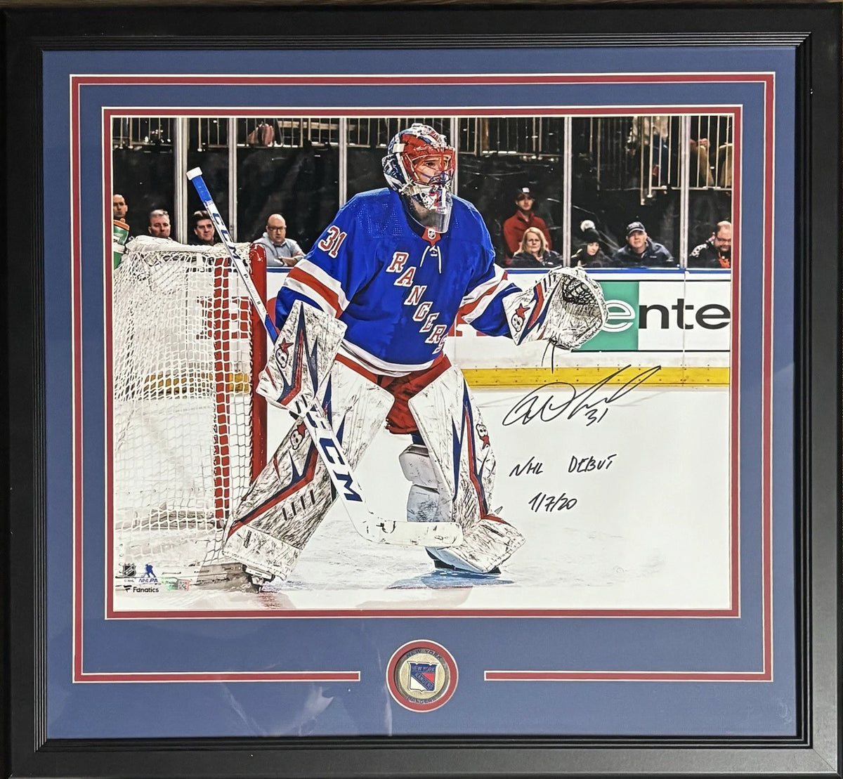New York Rangers Igor Shesterkin Signed Framed Inscr 16x20 Fanatics ...