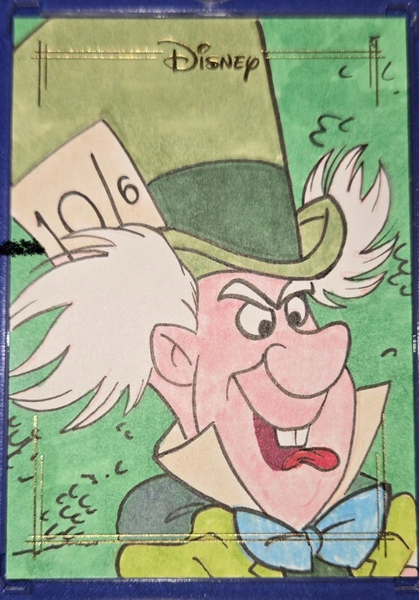 1/1 Mad Hatter Sketch Card 2025 Topps Disney Chrome Jason Sobol ...