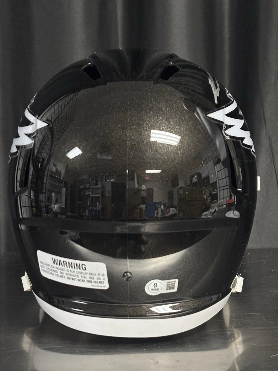 Philadelphia Eagles Jalen Carter Signed Speed Alt Black Full Size Helm ...