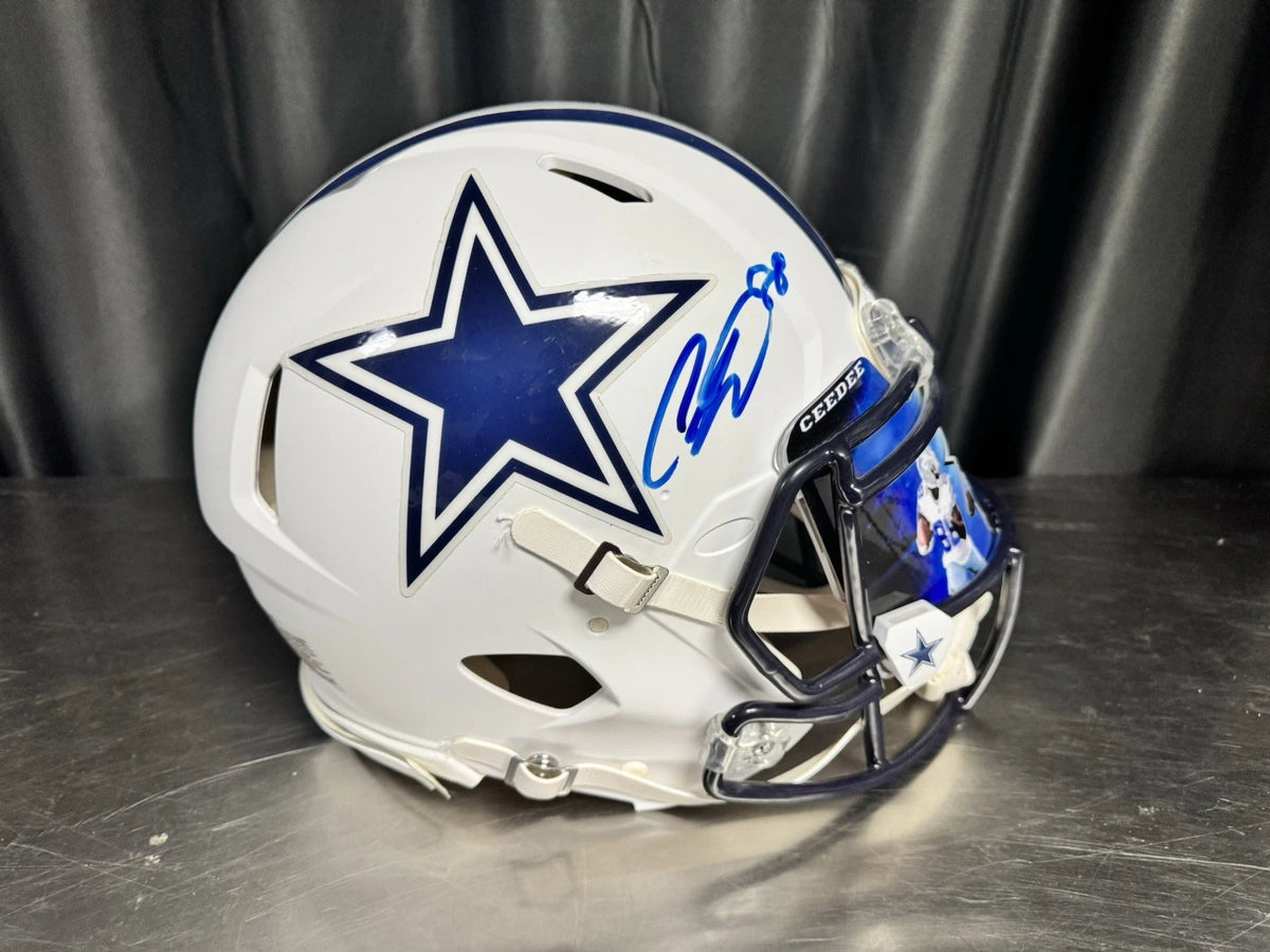 Dallas Cowboys CeeDee Lamb Signed Auth Speed Flex Visor Fanatics ...