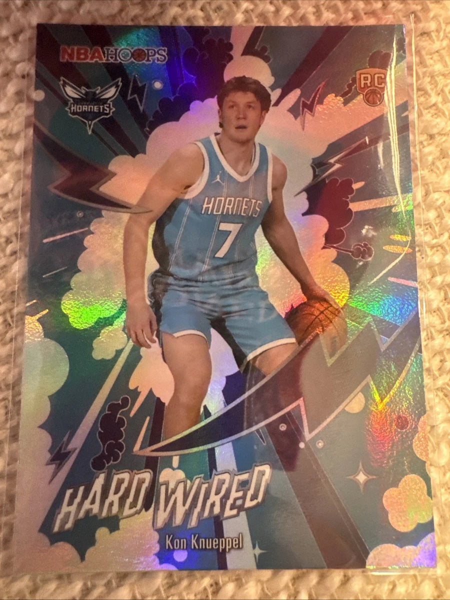 Topps 2026 NBA Hoops Hardwired Kon Knueppel Charlotte Hornets RC #HW-2 ...