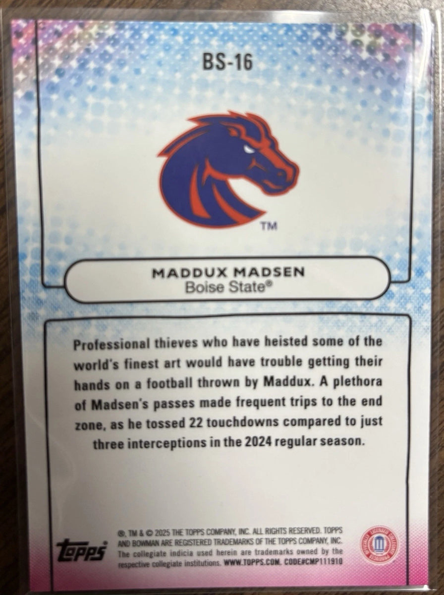 2025 Bowman's Best University - Bowman Showpieces Maddux Madsen #BS-16 ...