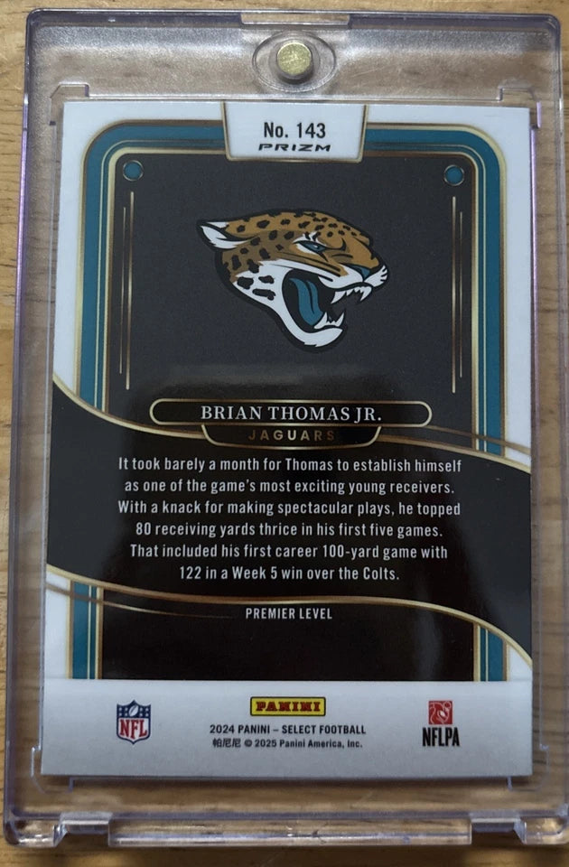 2024 Panini Select - Premier Red & Blue Prizm Shock #143 Brian Thomas ...